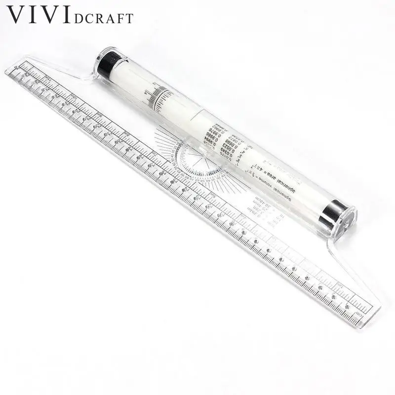 Roll Ruler Parallel Ruler 30 cm Universal Foot Angle Rule Balancing ...