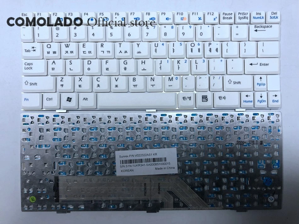 KR Coreano SW Suíço teclado Do Laptop para MSI U107 U135 U180 U165 U160 ...