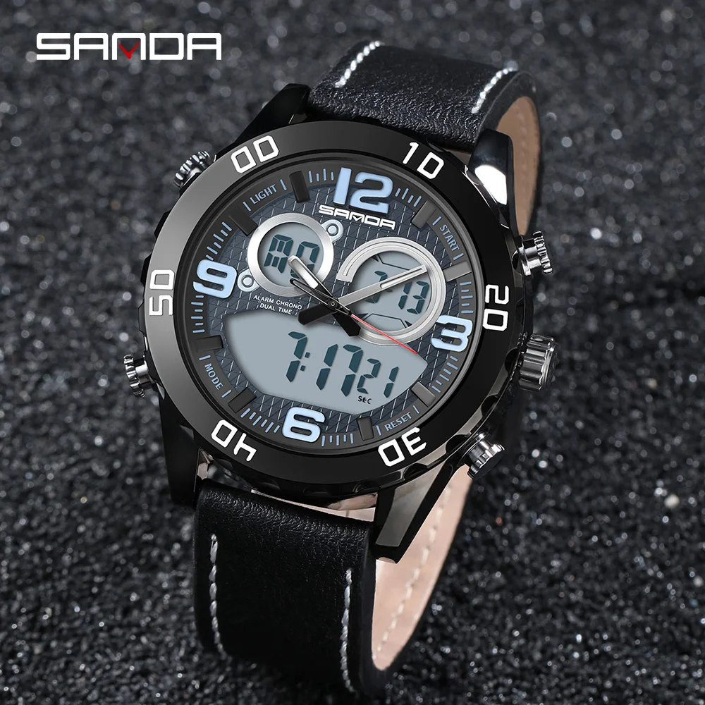 Sanda Quartz Wristwatches Men Sport Watch Luxury Brand Chronograph Men ...