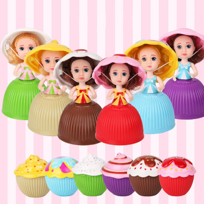 1pcs Mini Surprise Cupcake Princess Doll Toys Beautiful Cake Doll Toy ...