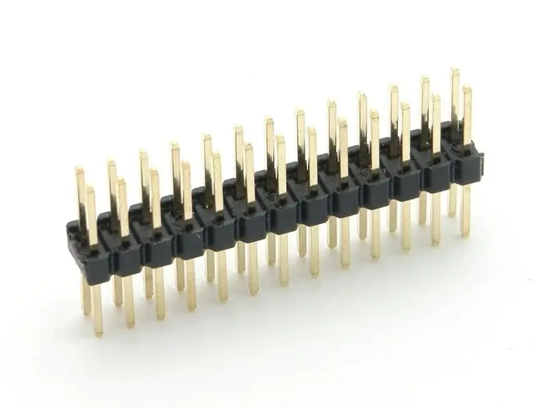 13P x 2 Pin strip header 2 rows each with 13 pins = 26 pin 2.54mm pitch ...