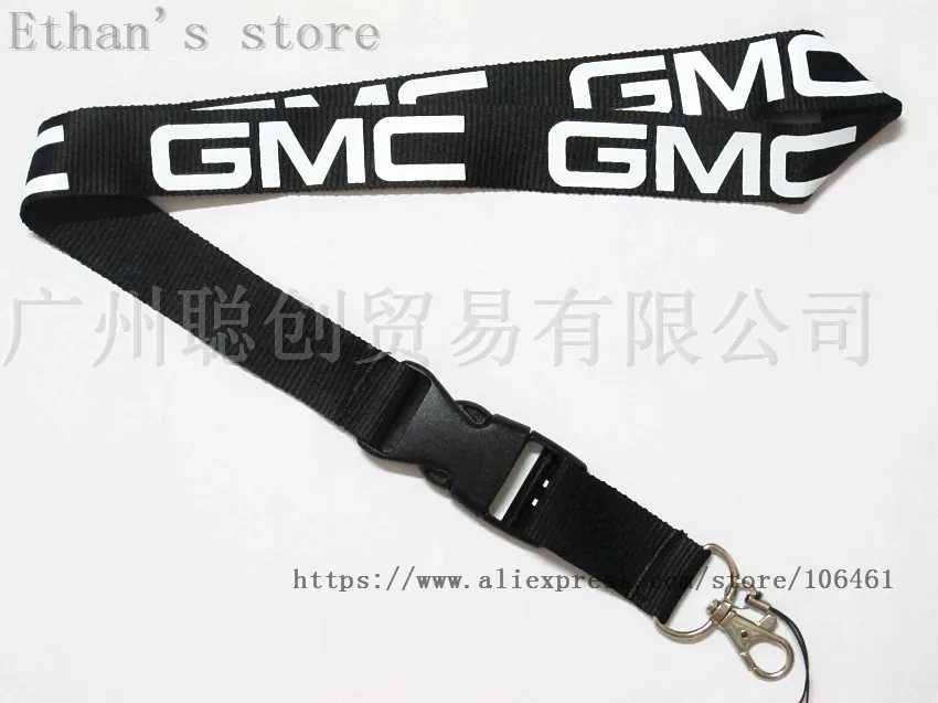 Black GMC Racing Car Logo Phone Lanyard for keys Auto Mobile neck ...