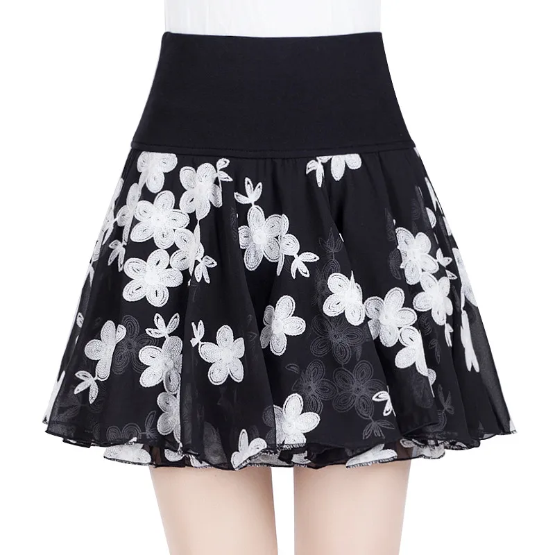 Buy Spring Summer Thin High Waist Chiffon Skirt Women