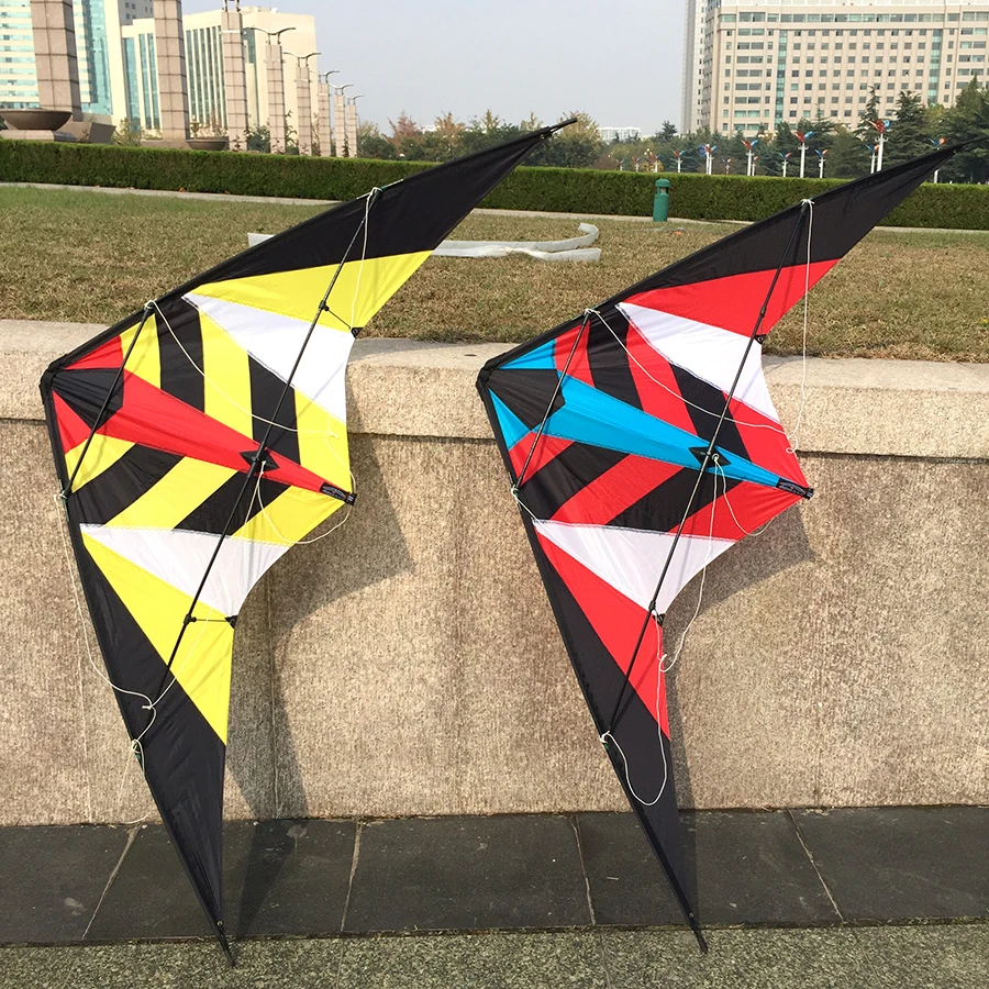 High Quality 1.8m/70inch Dual Line Rainbow Delta Stunt Kite Outdoor ...