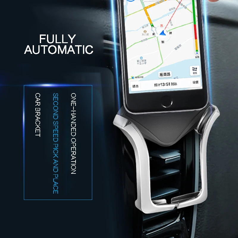 New creative car air outlet mobile phone bracket gravity bracket ...