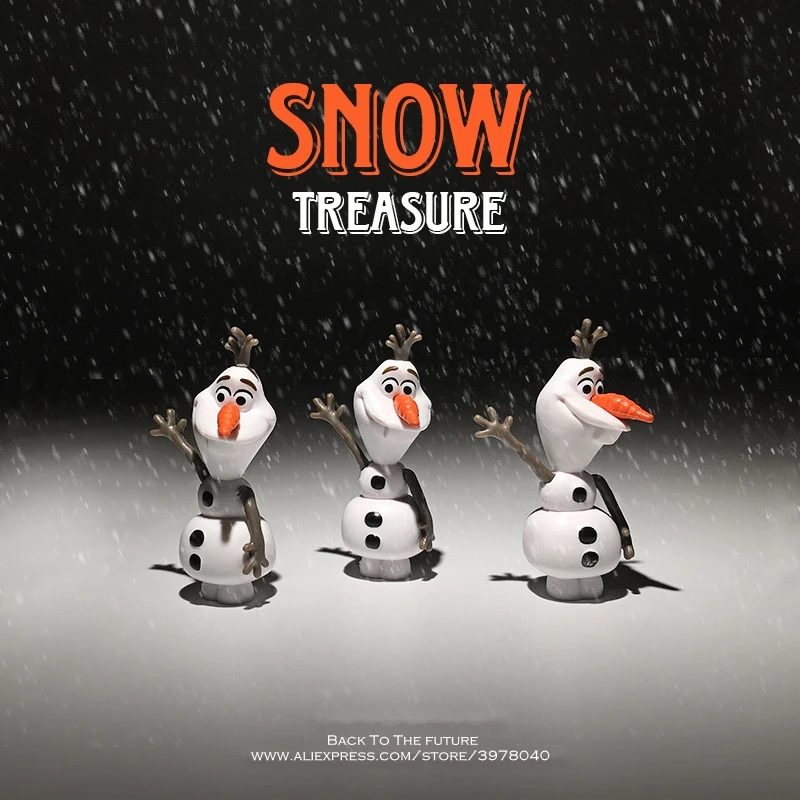 Disney Frozen snowman Olaf 4.5cm mini Action Figure Posture Anime ...