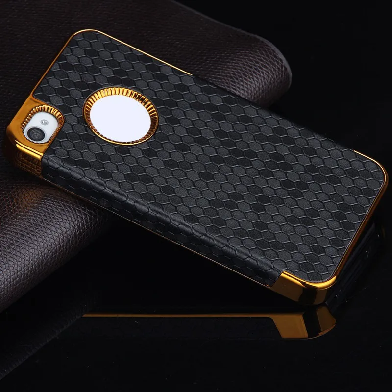 New Metal Gold Electroplating Chrome Hard Back Cover phone Cases For ...