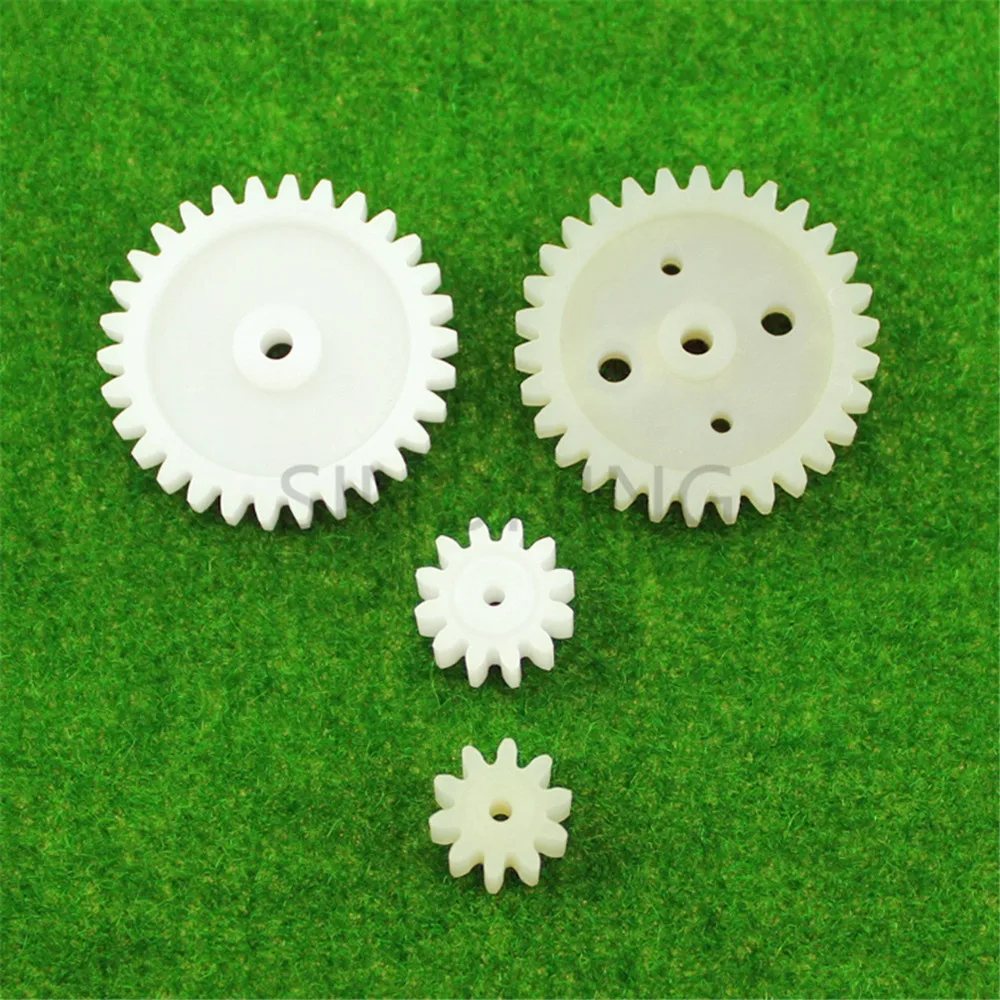 1pcs M1 Plastic Gears 12T 30T 26T Module 1 Combination Reduction Gears ...