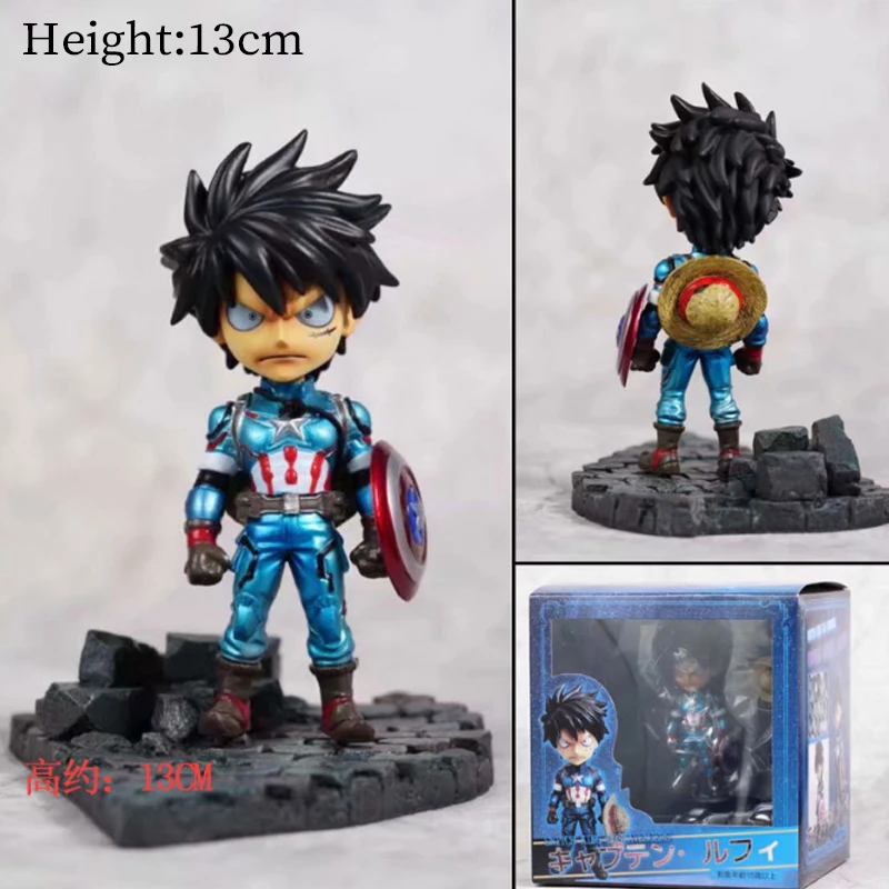 New style Avengers 4 cosplay Captain America and Luffy combination SD ...