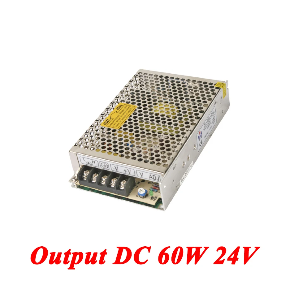 S 60 24 switching power supply 60W 24V 2.5A,Single Output DC watt power ...