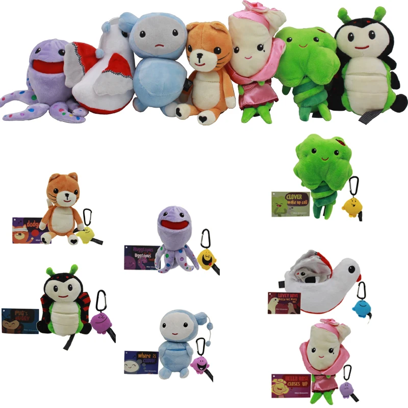 18-20cmMini-Kimochis-Plush-Toys-Kimochis-Cat-Huggs-Bug-Bella-Rose ...