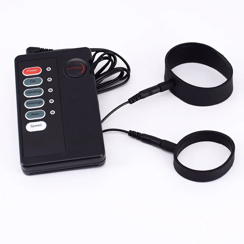 Electro-Shock-Penis-Vibrator-Electronic-Pulse-Stimulate-Cock-Massager ...