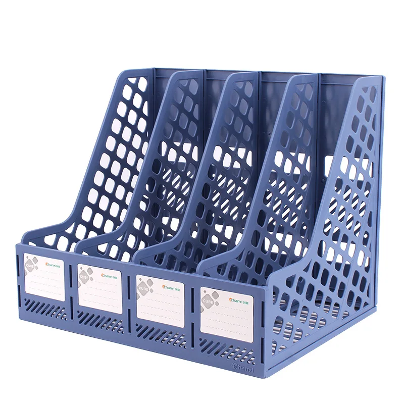 File box seat four columns file basket fourfold Desktop Storage data ...