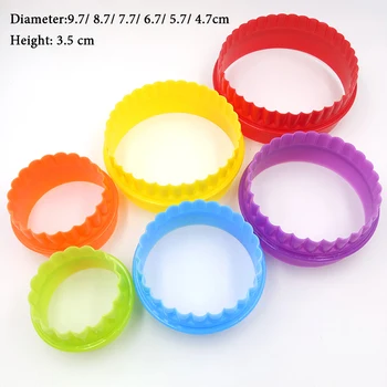 1 Set Plastic Cupcake Round Shape Cookie Cutter Cake Mold Biscuit ...