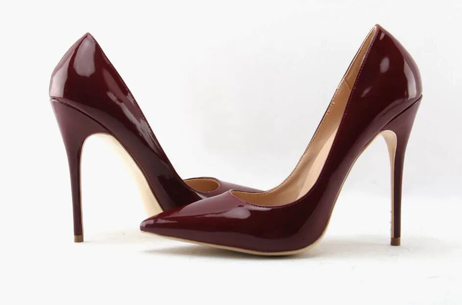 Classical Patent Leather High Heels Celebrity Stilettos Party Dress ...