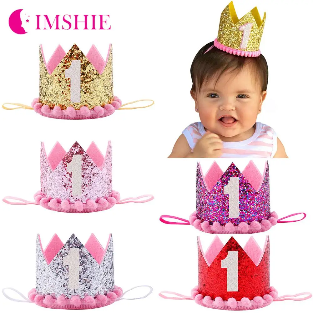 Baby 1st Birthday Party Crown Headband Princess Crown Headband Hairband ...