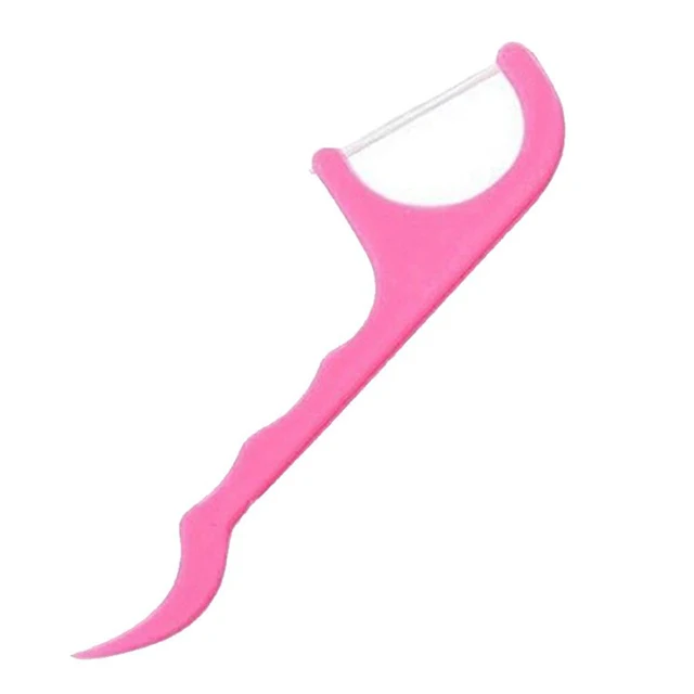 50pcs cure dent et fil dentaire 2 en 1 propre soins en plastique SODIAL ...