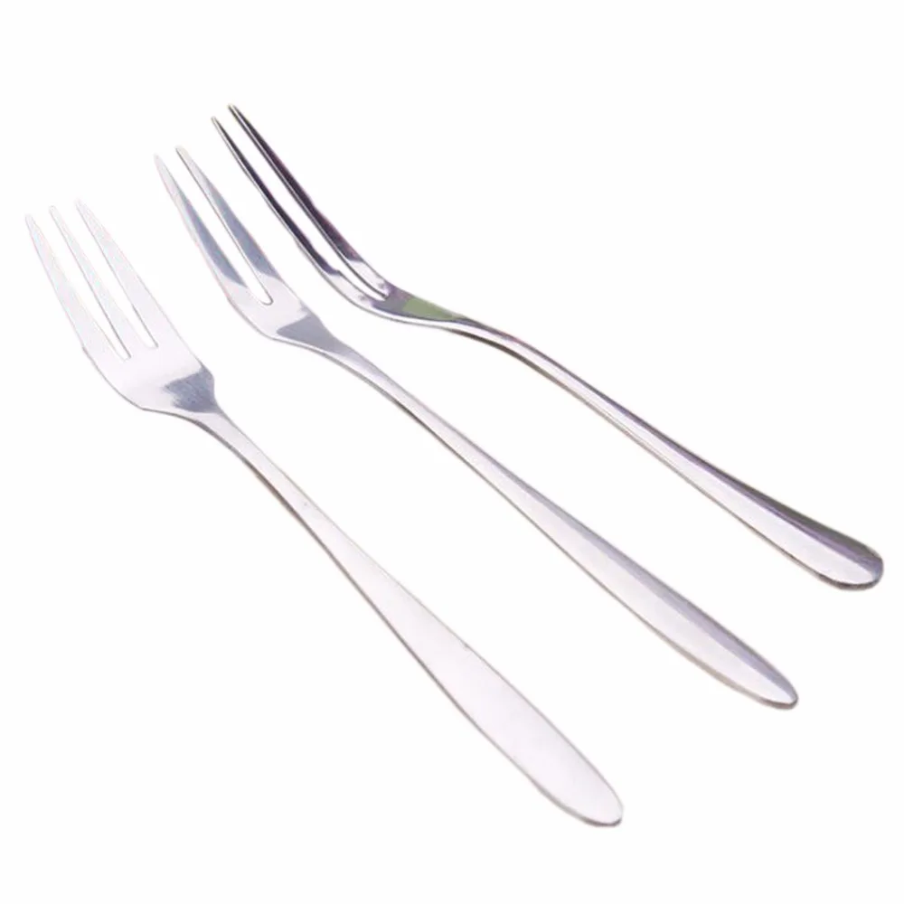 Appetizer Cocktail and Fruit Forks 3 Piece Set Stainless Steel B360 ...