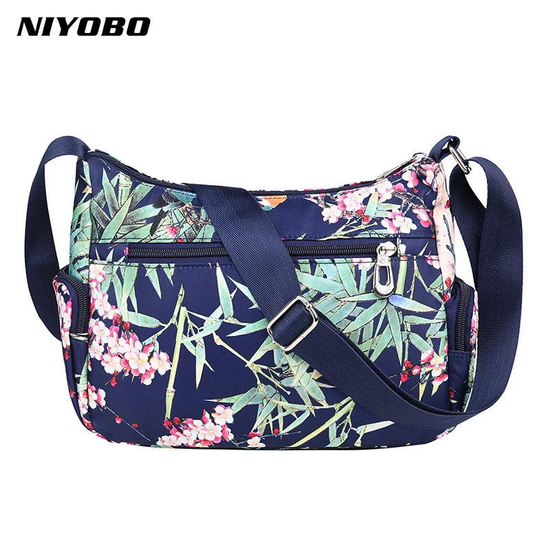 NIYOBO bandolera informal con estampado de flores para mujer, bolso ...