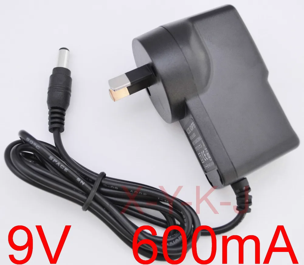 1PCS-9V600mA-AC-100V-240V-Converter-Adapter-DC-9V-0-6A-600mA-Power ...