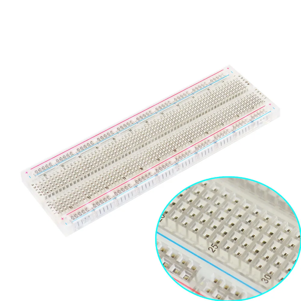 Hi-Q-400-830-holes-transparent-breadboard-test-board-for-Ardudino-DIY ...