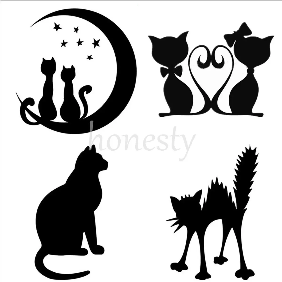 Crazy Cats Love Print Car Laptop Window Wall Bumper Vinyl Decal Sticker ...