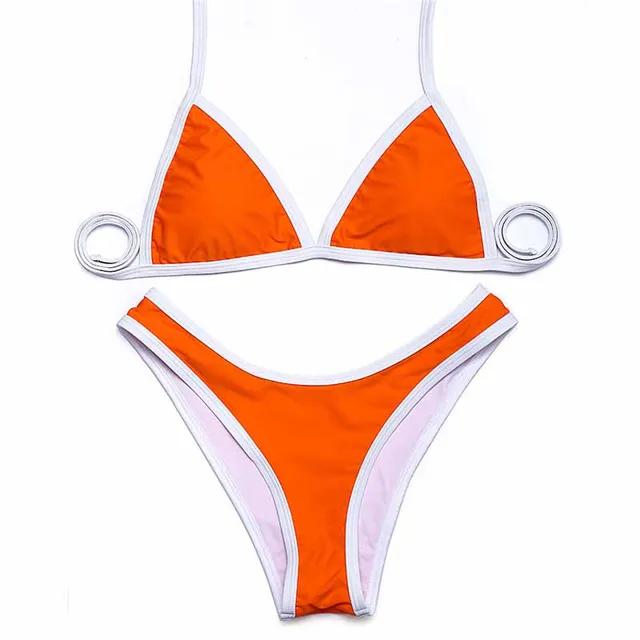 Trangel Women Swimwear Sexy Mesh Bikini Set Hollow Out Swimsuit Brand