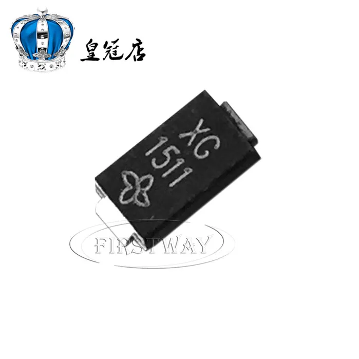 SMD Tube SMAJ13CA DO 214AC Silk Screening XG 13V Bidirectional SMA ...