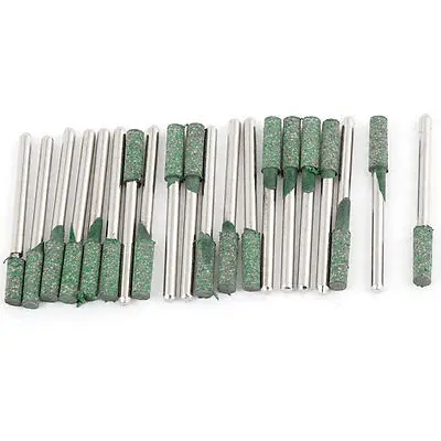 3mm x 15mm Abrasive Nose Polishing Buffing Cylinder Grinding Head Point ...