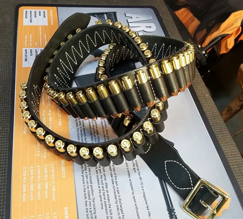 Leather-Bandolier-2-1-4-For-BRASS-SHOTGUN-Buckle-and-Sash-Style-Pistols ...