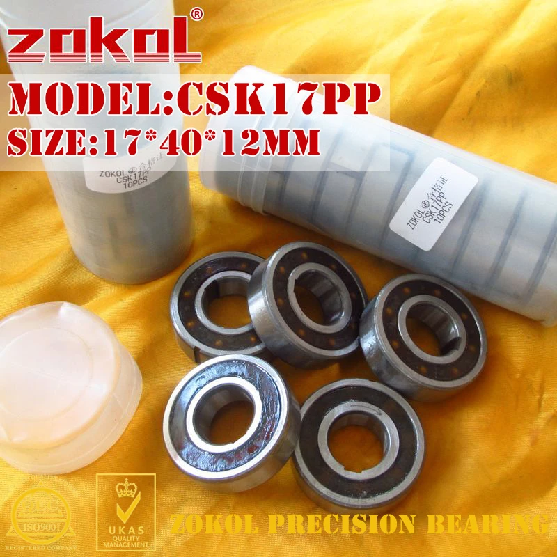 Zocoll 베어링 CSK17 CSK17PP BB17 ZZ6203 더블 그루브 편도 클러치 베어링 17*40*12mm ...