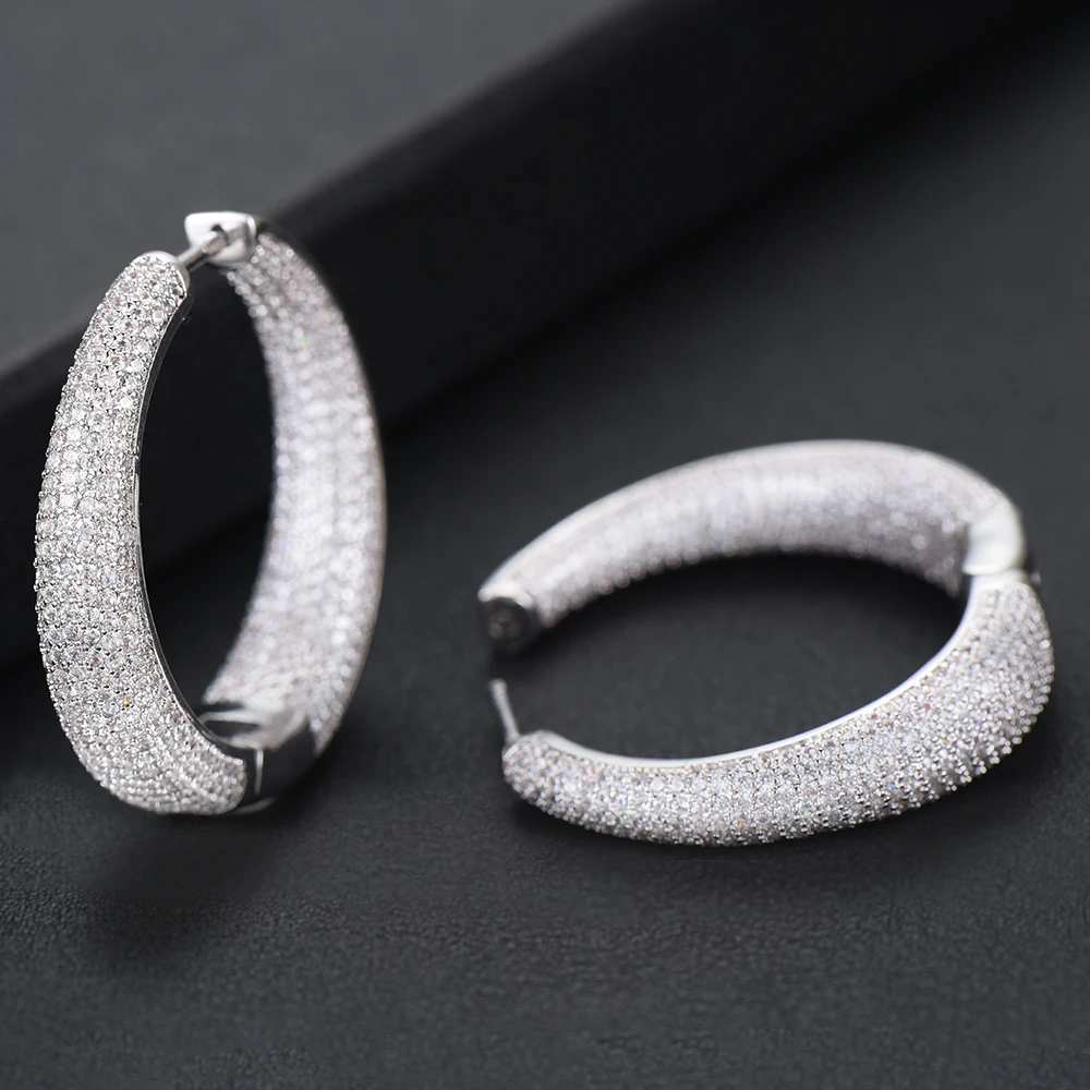 Sisathy модные кубические циркониевые Свадебные украшения для серег ...