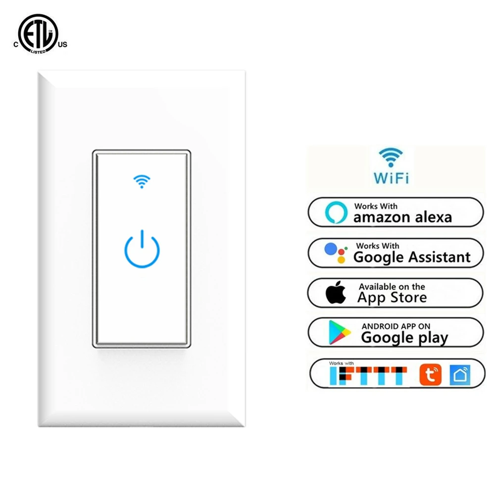 KS-602 Wifi Smart Switch, Touch switch, Smartphone Remote Control Wall ...