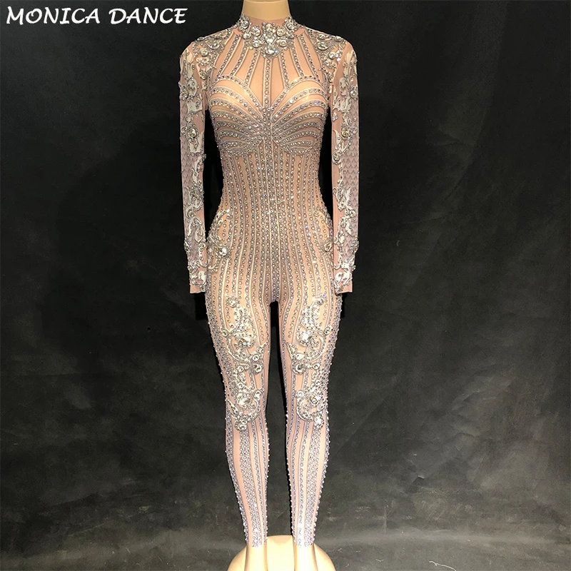 Mono Sexy de escenario para mujer, mono con hilo de red lleno de ...