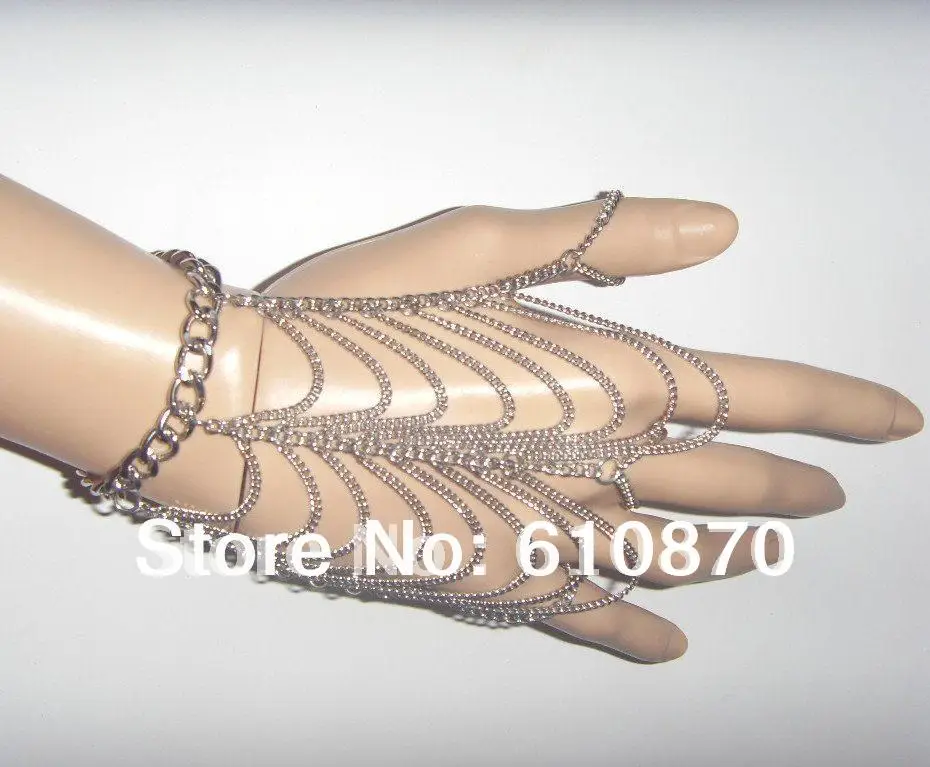 New Europe Fashion Women hand chains body chains Metal Bracelet Wrist ...
