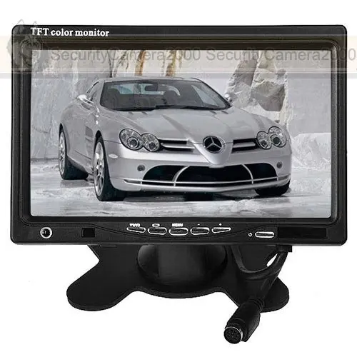 Car 7 inch Pillow TFT LCD Color Monitor 2CH Video Input|monitor atm|lcd ...