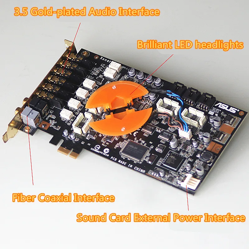 Original ASUS XONAR D2X Built-in independent sound card DTS Fiber ...