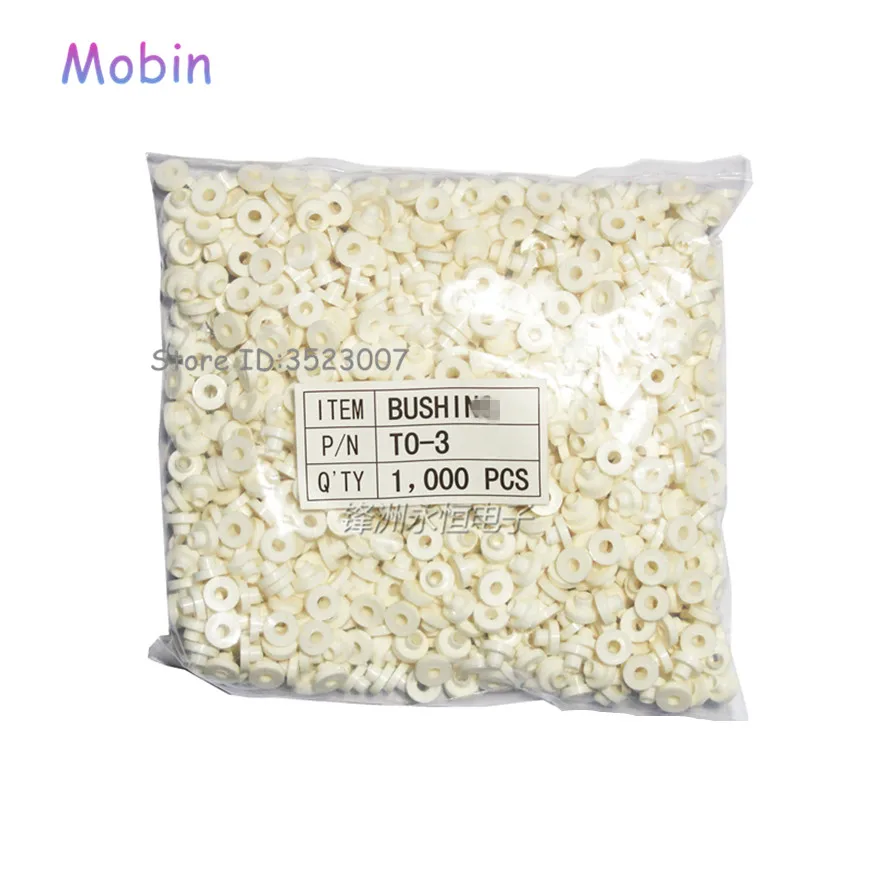 3000pcs/lot To-3 Insulation Tablets Circle M3 Transistor Pads Bushing ...