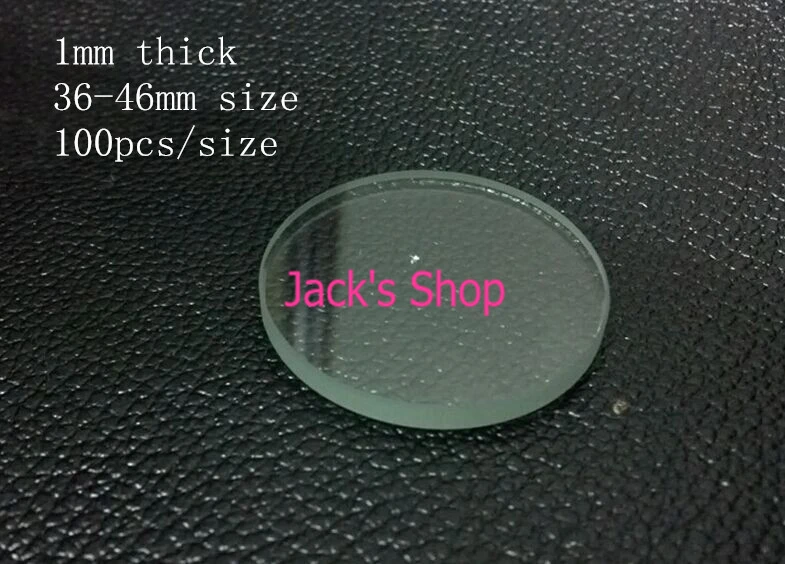 Free Shipping 1100pcs 1mm Thick Flat Mineral Watch Glass Select Size ...