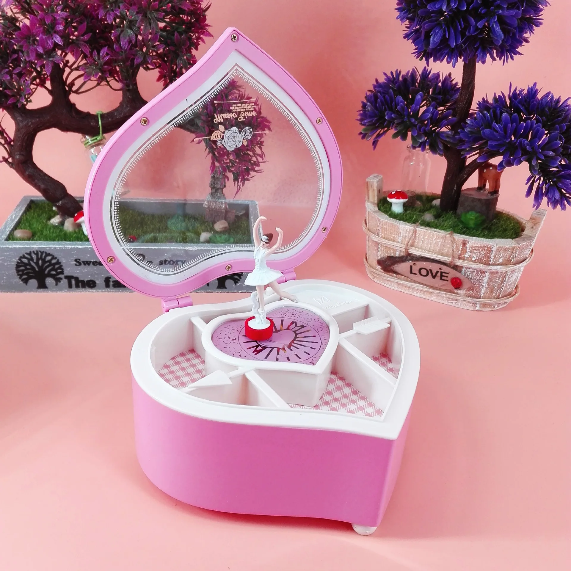 Manufacturers selling heart shaped music box Ballet Girl Music Box ...