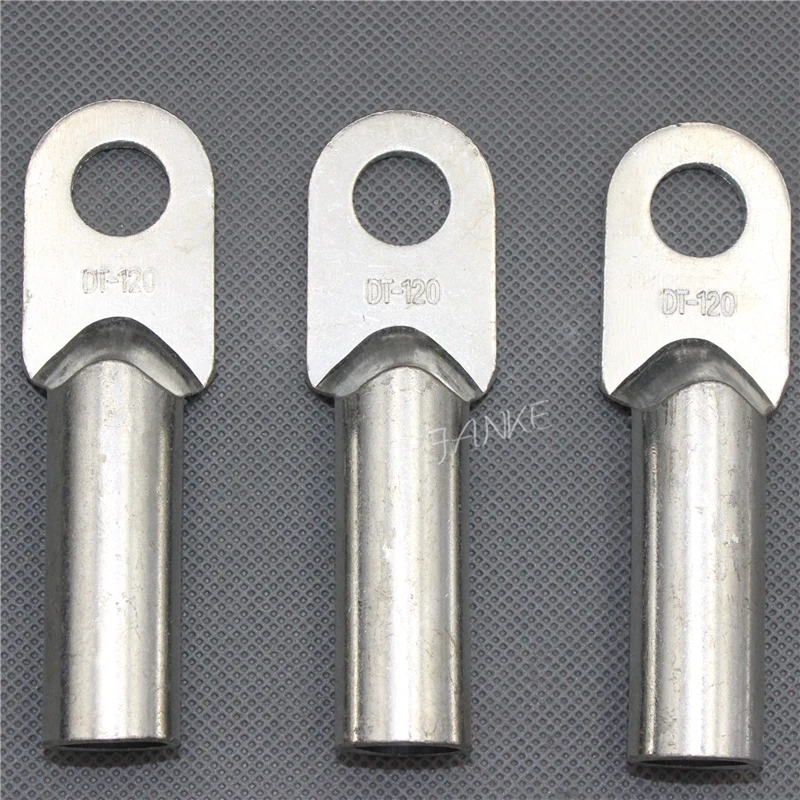 1 개 DT 120 120mm2 케이블 러그 터미널 커넥터 구리 코팅 주석 톤 14.5mm 직경 볼트 전력 피팅 B 유형 ...