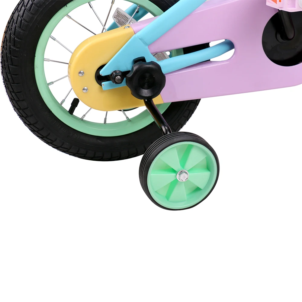 12" 14'' Stitch Macaron Kids Bicycle with Quick Release Training Wheel ...