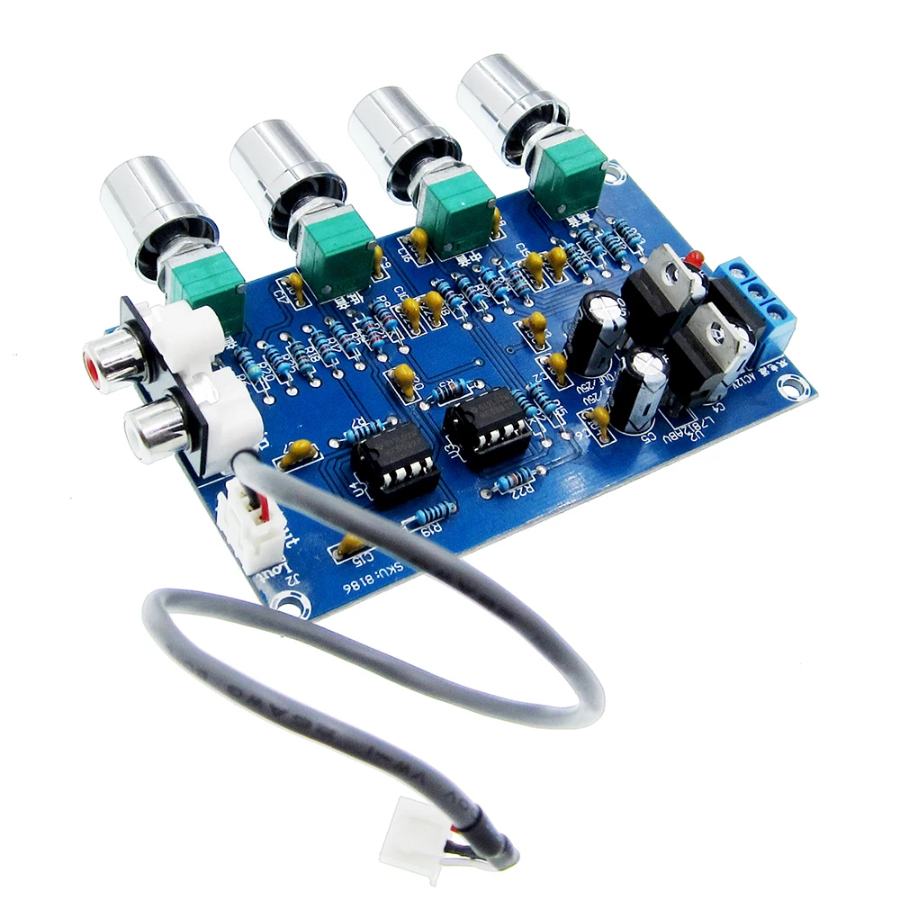 XH-M164 NE5532 Tone Amplifier Board Preamplifier AC 12V-15V Power ...