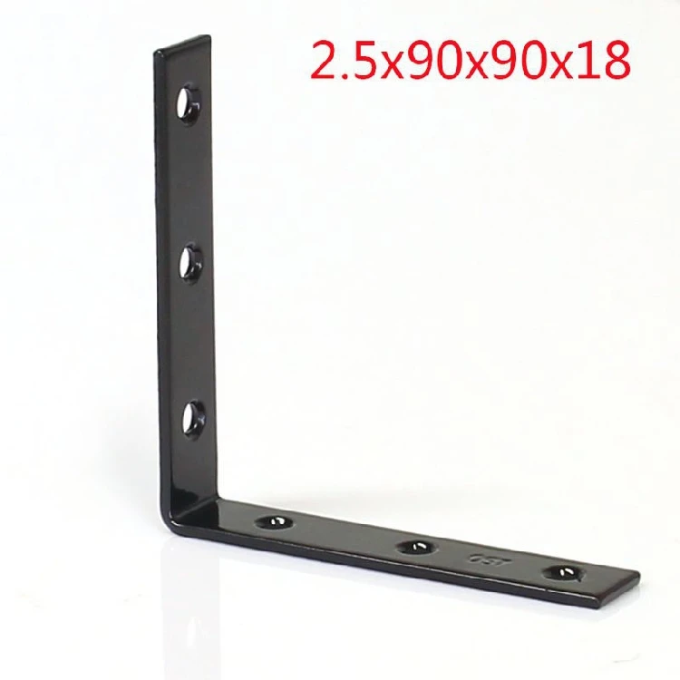 Black Spray Angle Code L-shaped Angle Iron Reinforcement Ties 2 ...