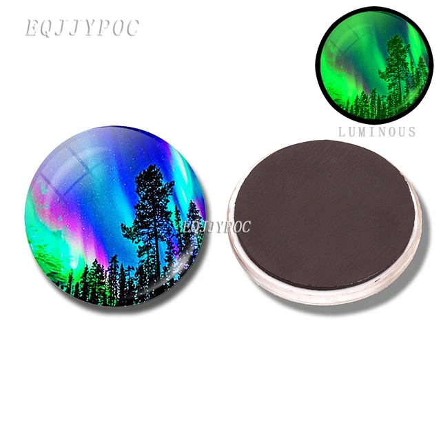 Northern Lights refrigerator magnets Glow In The Dark fridge magnet ...