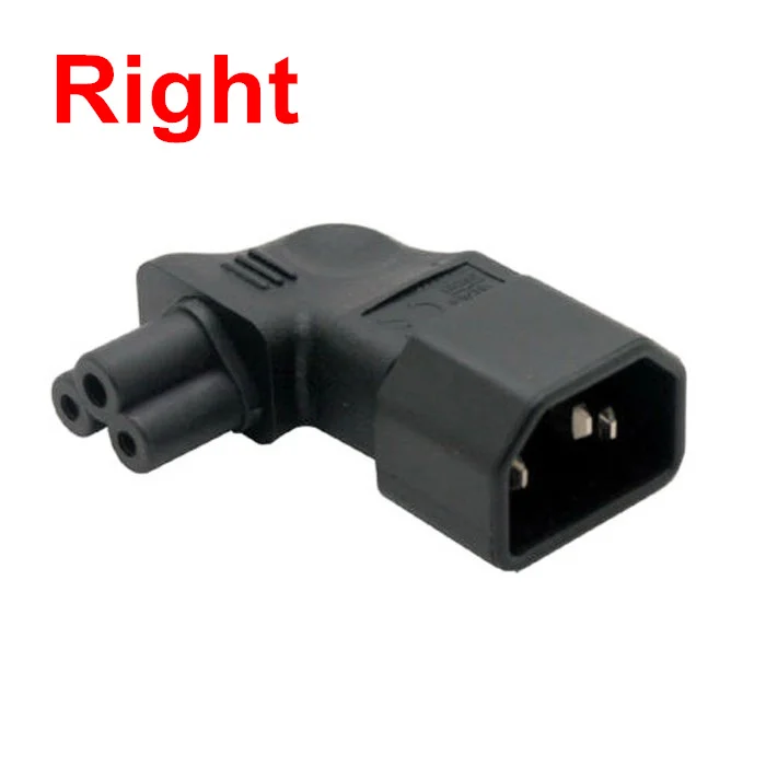 IEC 90 Degree Adapter 3 Poles Male C14 to Micky C5 Right Angled ...