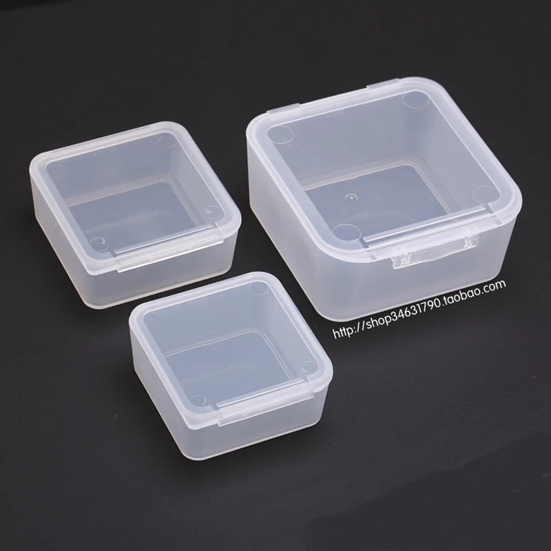 Free Shipping Transparent Plastic Small square Boxes Packaging Thicken ...