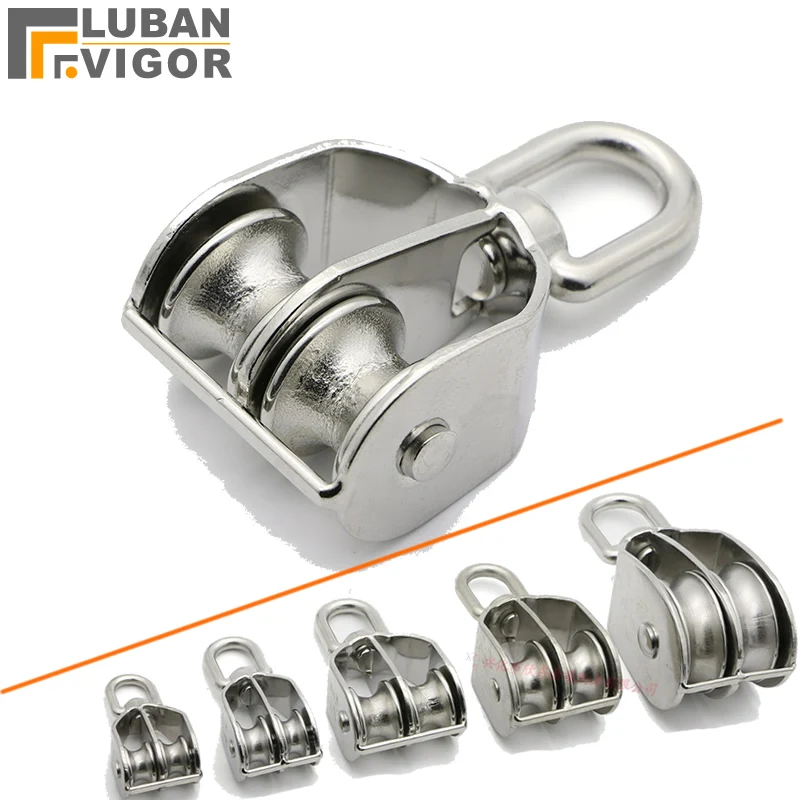 304 stainless steel Double pulley, Lifting the hanging wheel,Fixed ...