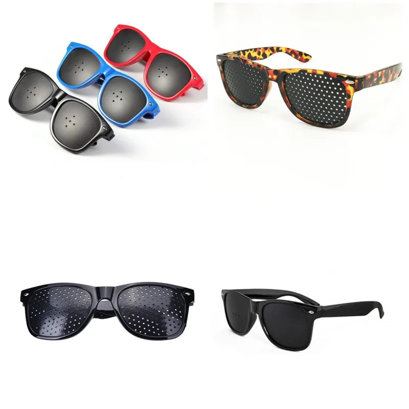 1pc Unisex Vision Care Pin Hole Eyeglasses Pinhole Glasses Plastic Eye
