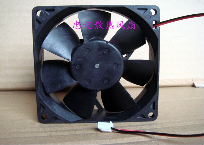 Used 8cm 8025 12V 0.22A D08T-12PU 2 line double ball fan - Uranful.com